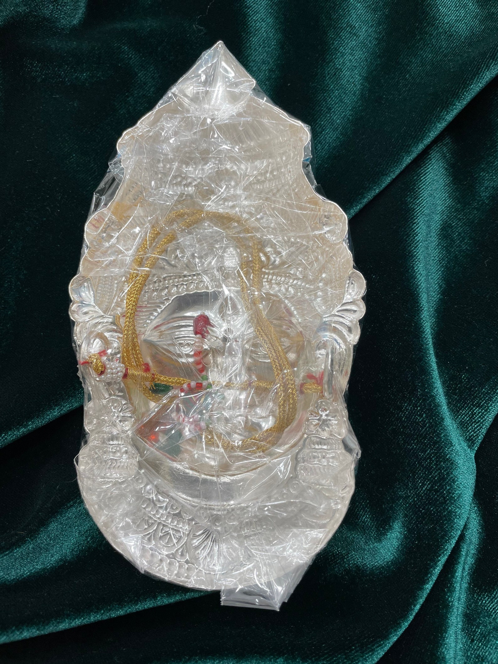 Pure Silver Lakshmi Roopu,indian Pooja Articles,pure Silver Articles ...