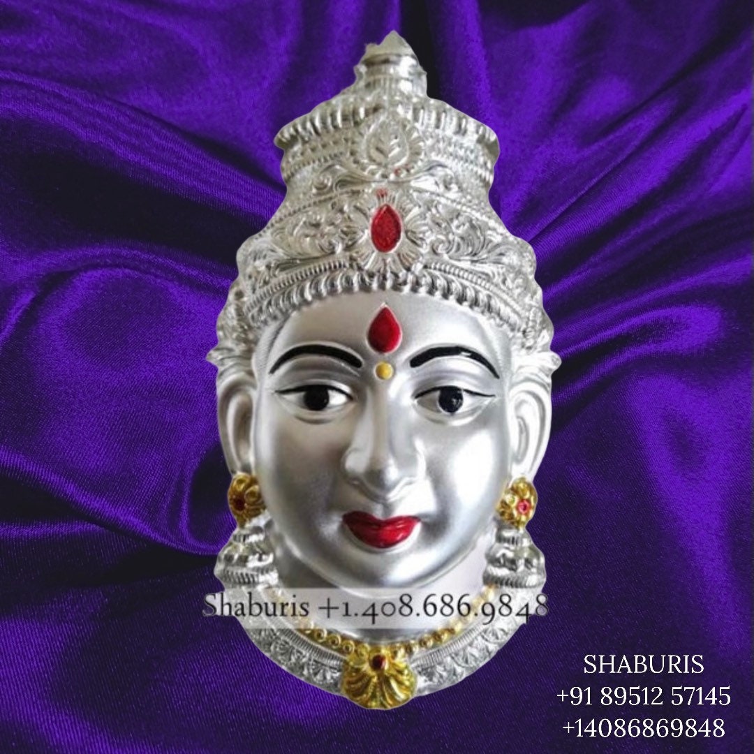Pure Silver Lakshmi Roopu,indian Pooja Articles,pure Silver Articles ...