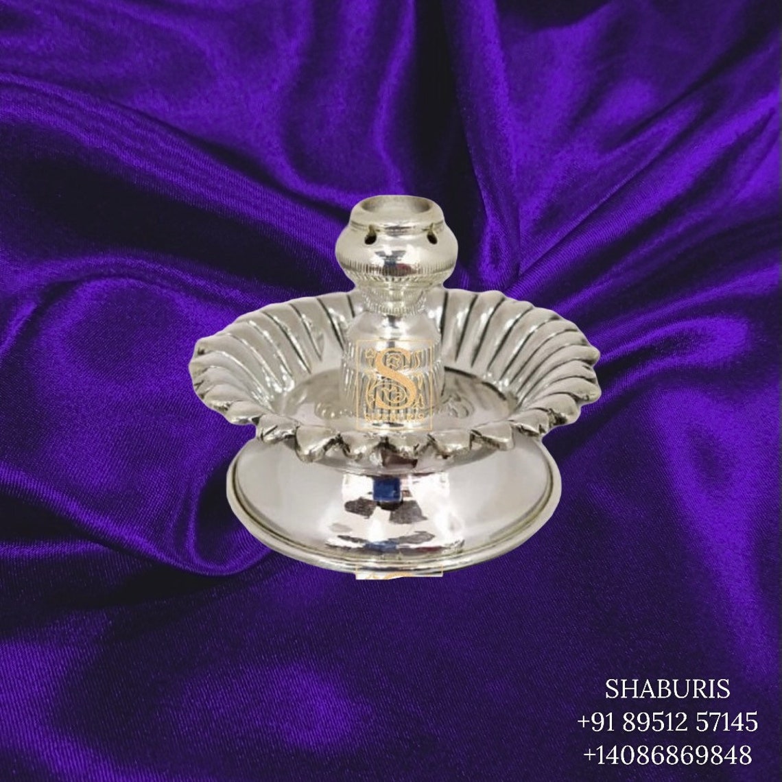 Pure Silver Agarbathi Holder,indian Pooja Articles,pure Silver Articles ...