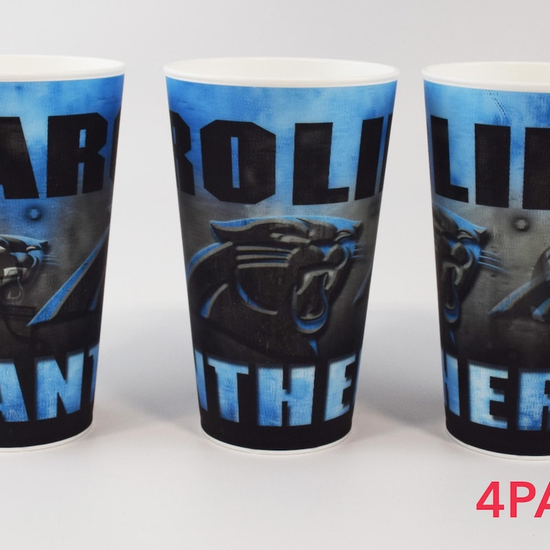 Carolina Panther Glasses - Etsy UK