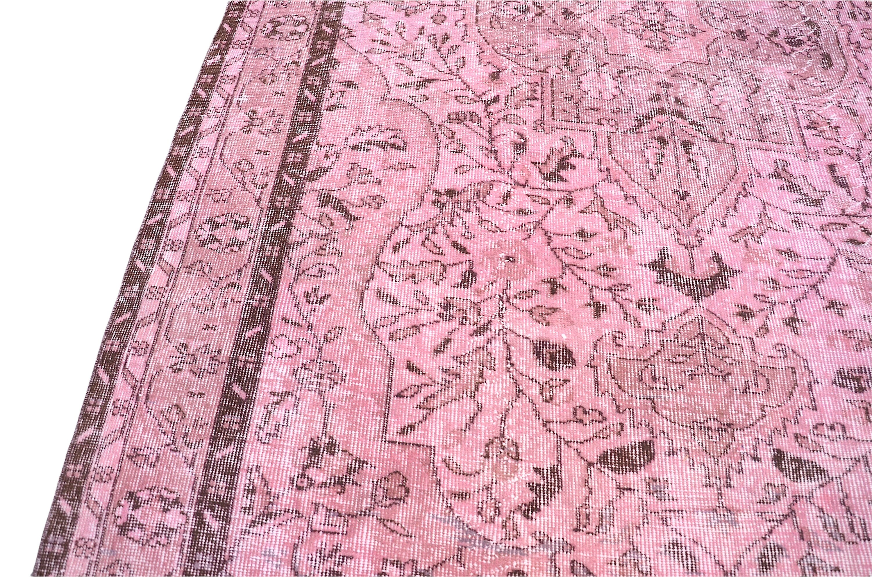 Turkish Decorative Pink Rug Overdyed Carpet Distressed Home - Etsy UK