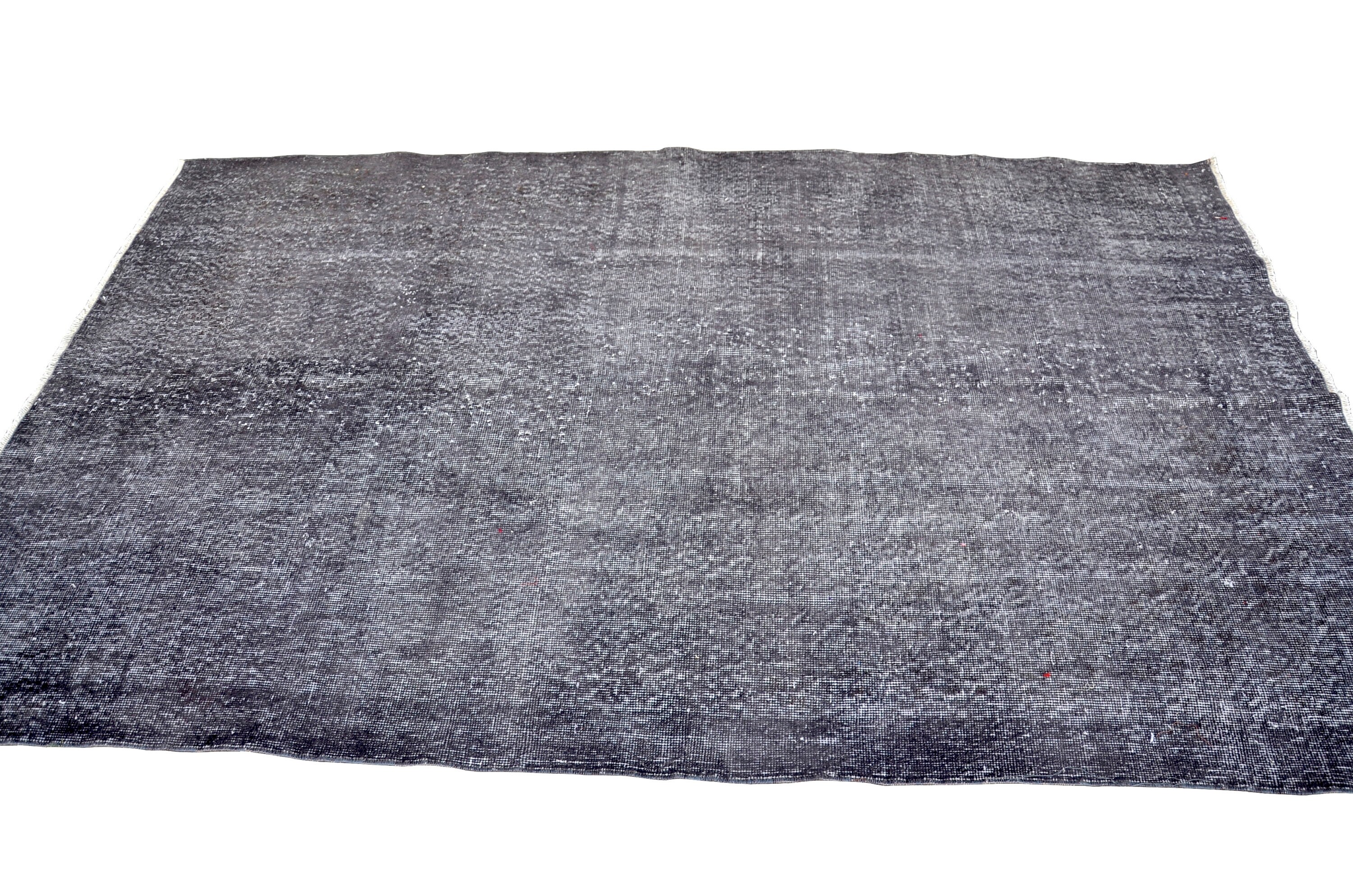 Vintage Gray Rug, Overdyed Turkish Gray Rug, 5x8 Ft Handmade Wool Rug ...