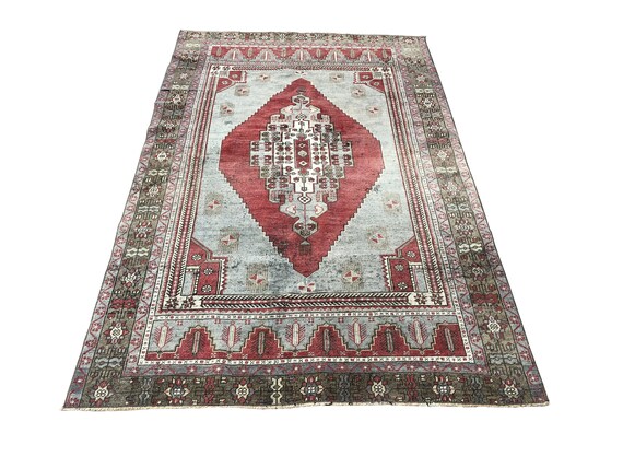 Traditional Turkish Rug 7.4 X 4.7 Feet Medallion Design Rug | Etsy