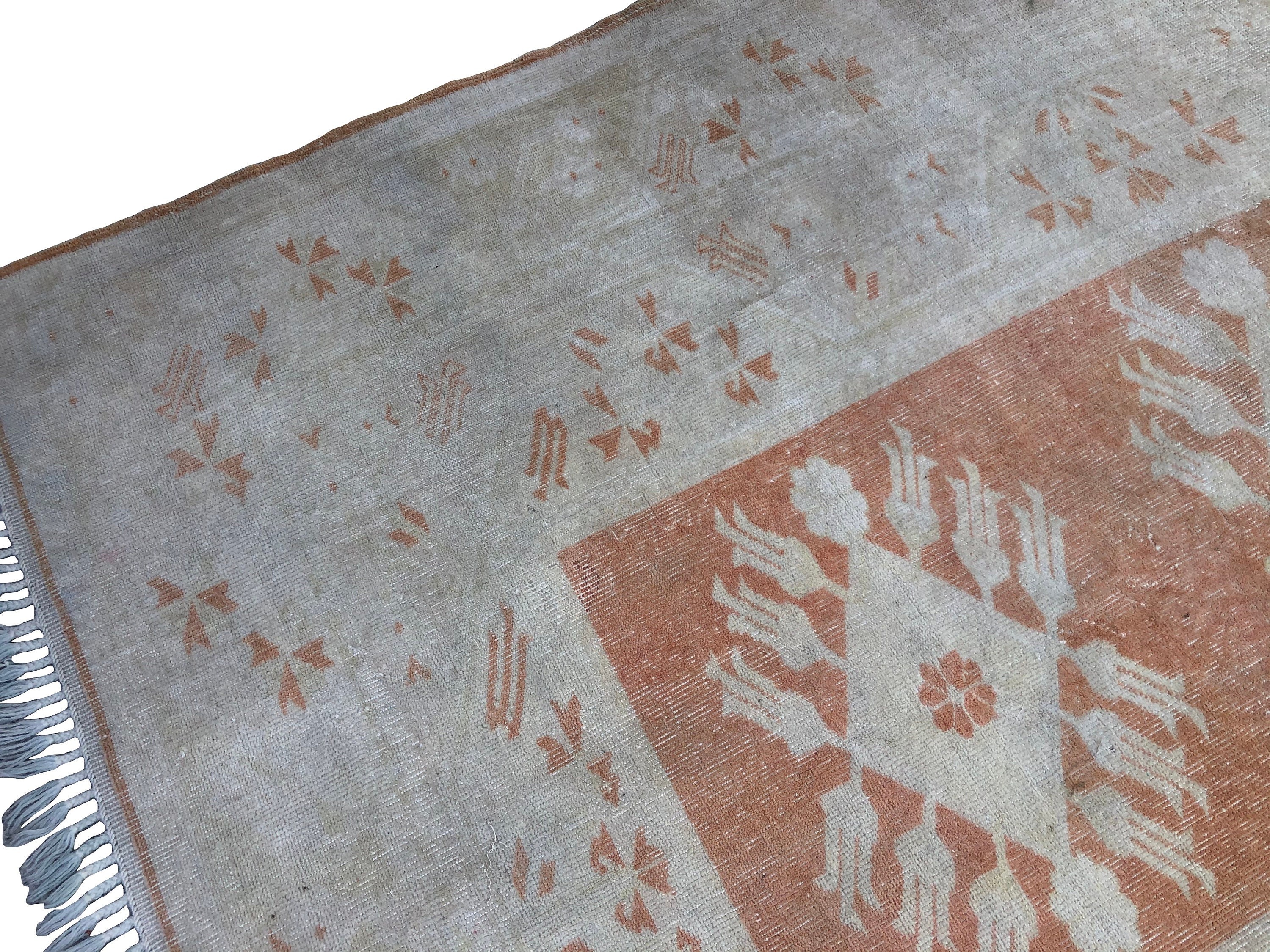 Vintage Turkish Rug, 7.8 X 5.3 Ft, Traditional Rug, Antique Rug ...