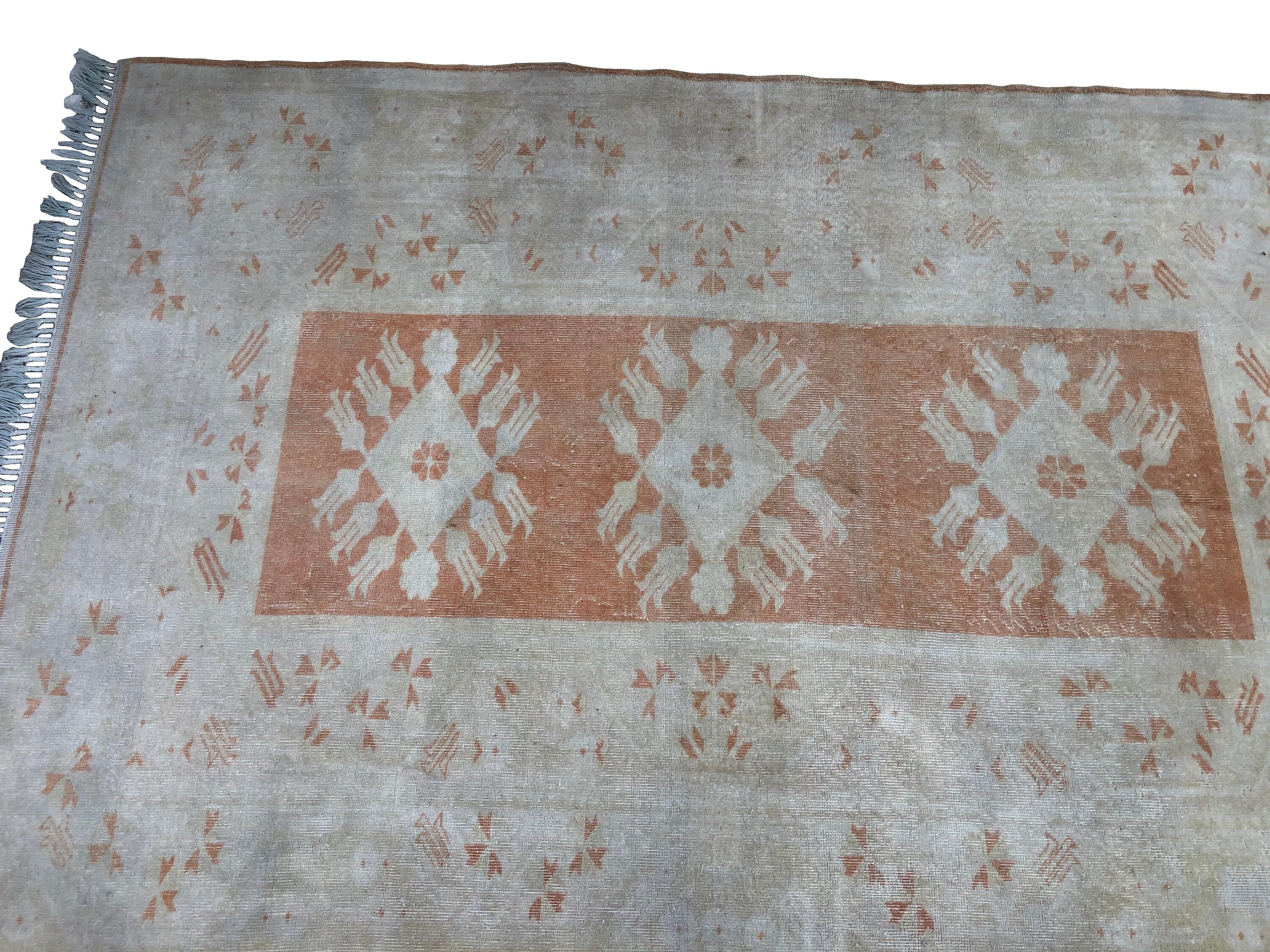 Vintage Turkish Rug, 7.8 X 5.3 Ft, Traditional Rug, Antique Rug ...