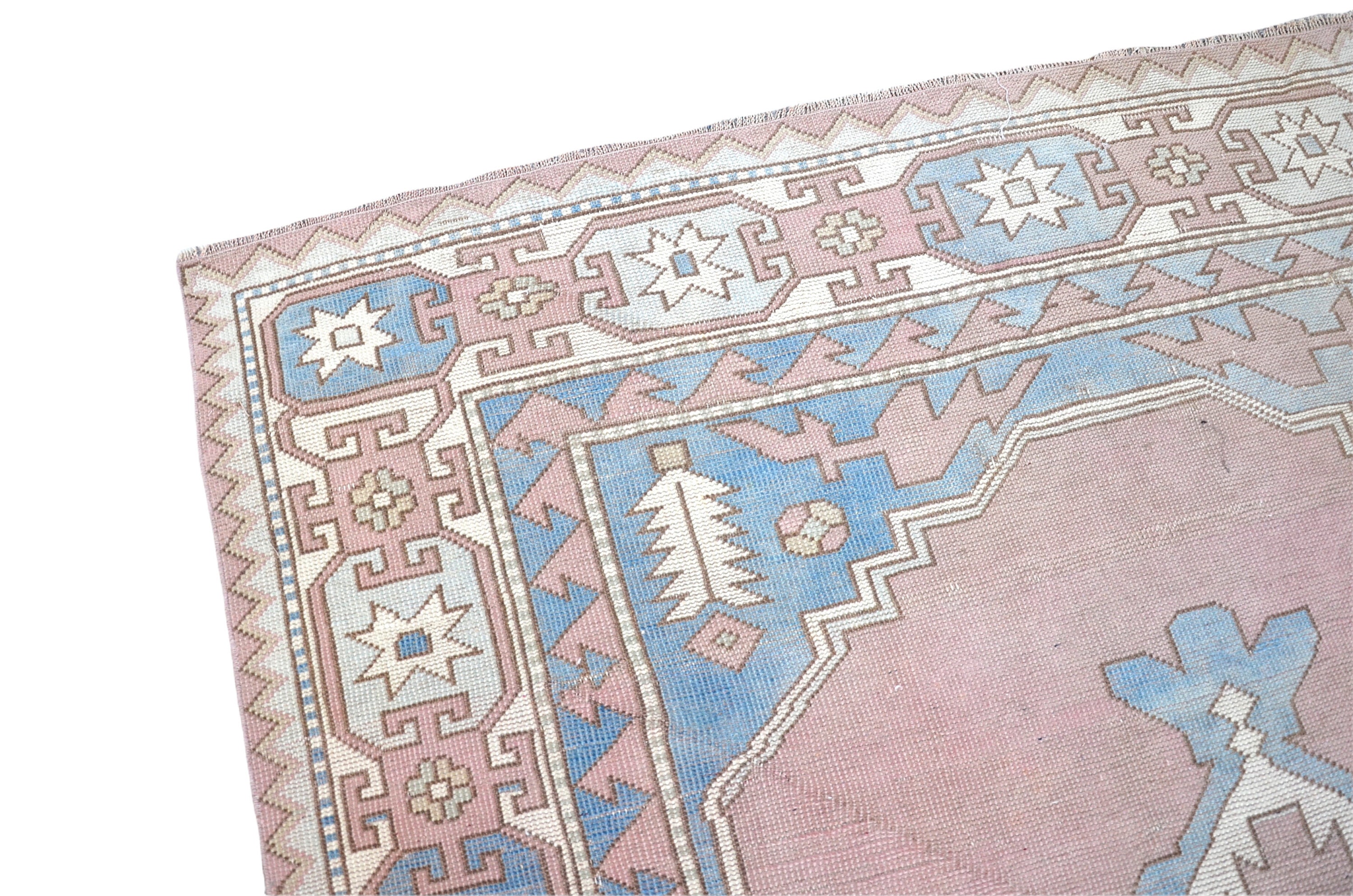 Pale Pink and Blue Rug Turkish Overdyed Rug Oversize Turkish - Etsy
