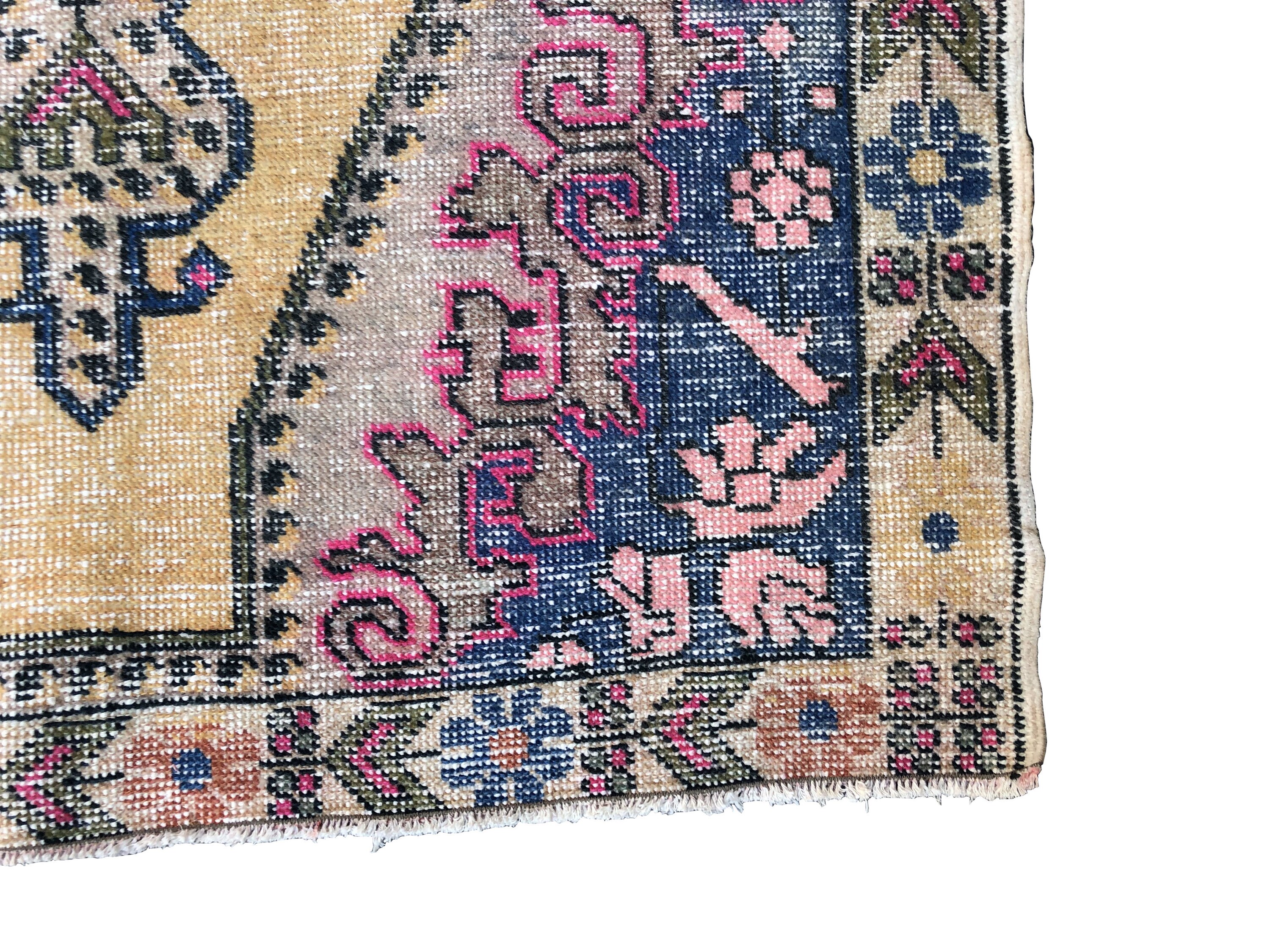 Multicolor Oushak Rug, Home Decor Rug, 6.9 X 4.3 Feet, Rustic Rug, Boho ...