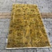 Design Yellow Rug Vintage Turkish Rug Handmade Rug 5 X 2.7 - Etsy