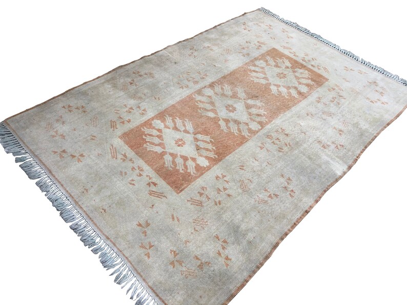Vintage Turkish Rug, 7.8 X 5.3 Ft, Traditional Rug, Antique Rug ...