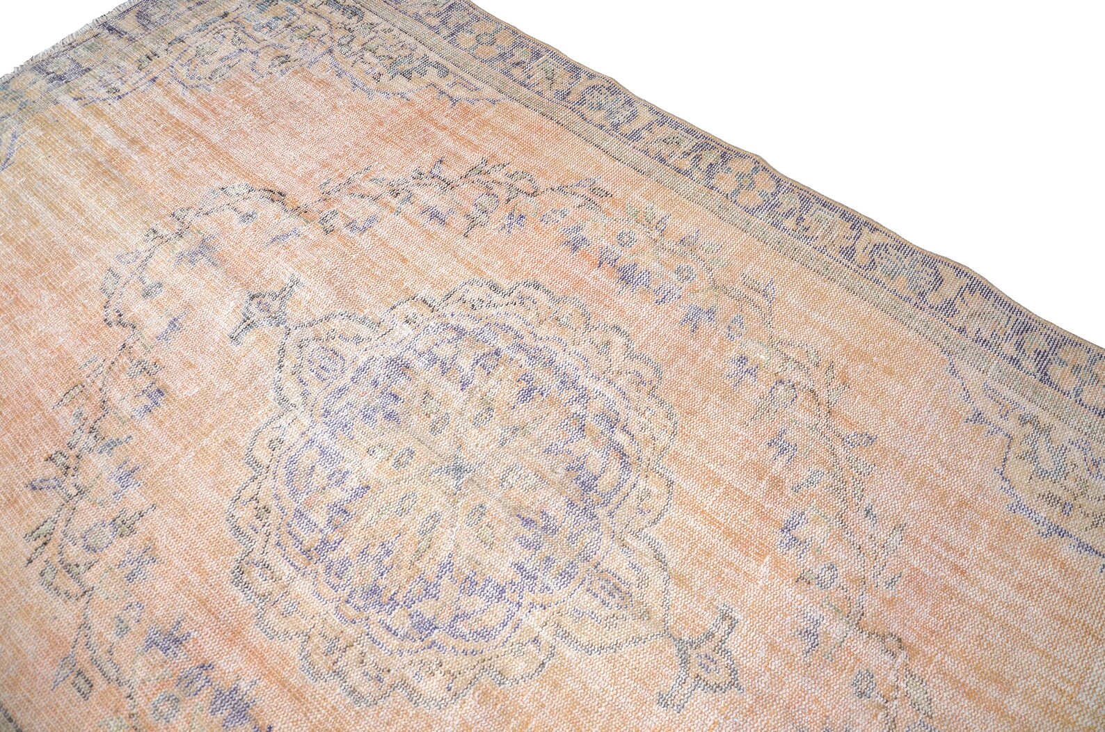 Boho Decor Rug, Orange Vintage Rug, Handmade Rug, Design Rug, 9.3 X 5.7 ...