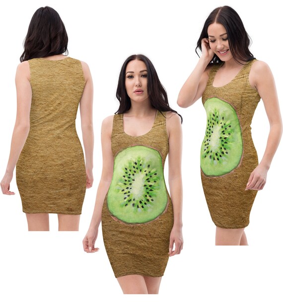 Kiwi Dress Fruit Halloween Costume for Teens and Women - Etsy