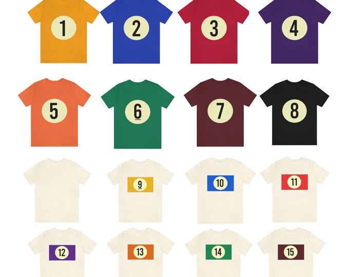 Pool Ball Costume, Billiard Ball Costume, Group Costume Shirt, Office ...