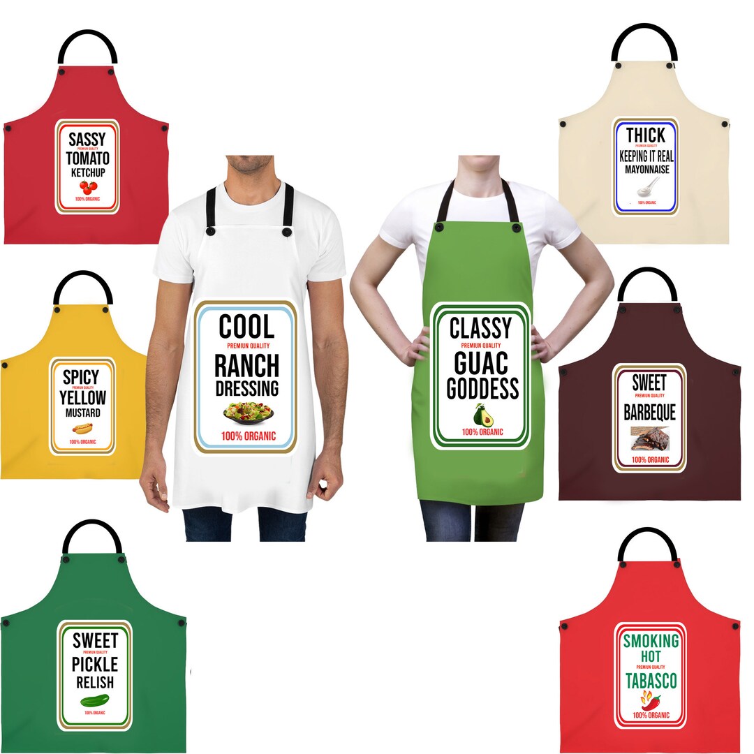 Group Halloween Costumes Condiment Shirt Condiment Aprons Food Costume ...