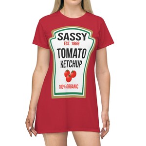 Condiment Group Costume T-shirt Dress Ketchup Mustard Relish Halloween ...