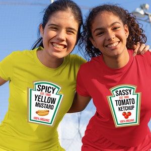 Condiment Shirts for Youth Best Friends Families - Funny Ketchup ...