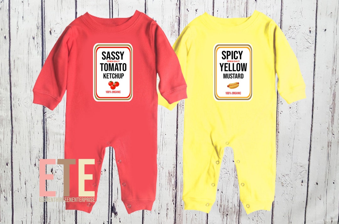 Condiment Baby Halloween Costumes, Costumes for Twins, Ketchup, Mustard ...