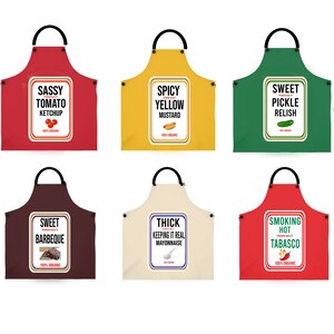 Group Halloween Costumes Condiment Shirt Condiment Aprons Food Costume ...