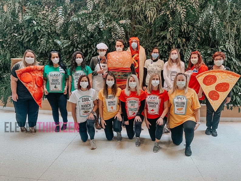 Condiment Shirt Group Halloween Costumes Group Halloween | Etsy