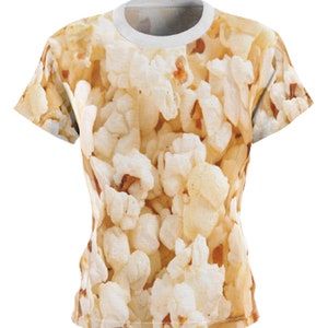 Popcorn Costume for Teens and Women, Popcorn Shirt, Red and White ...
