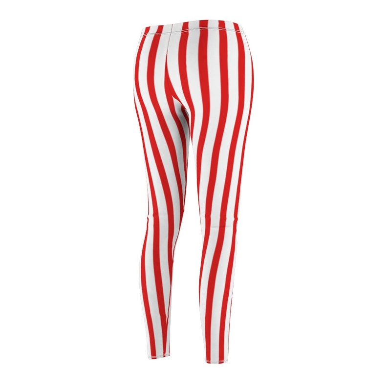 Circus Leggings Red and White Vertical Striped Leggings - Etsy