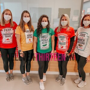 Condiment Shirt Group Halloween Costumes Group Halloween | Etsy
