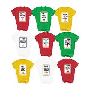 Condiment Shirt, Group Halloween Costumes, Group Halloween Shirts ...