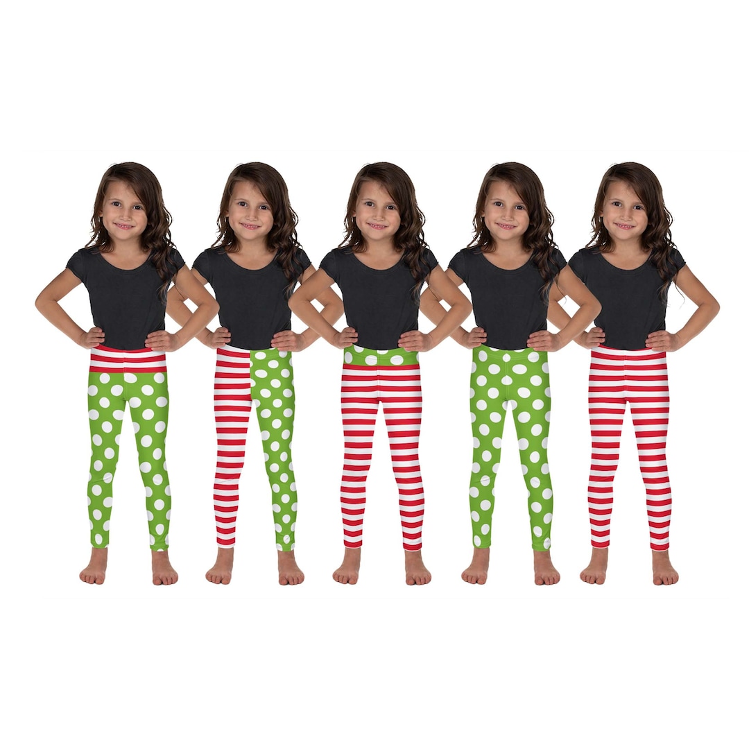 Christmas Leggings for Toddlers, Holiday Tights for Girls, Christmas ...