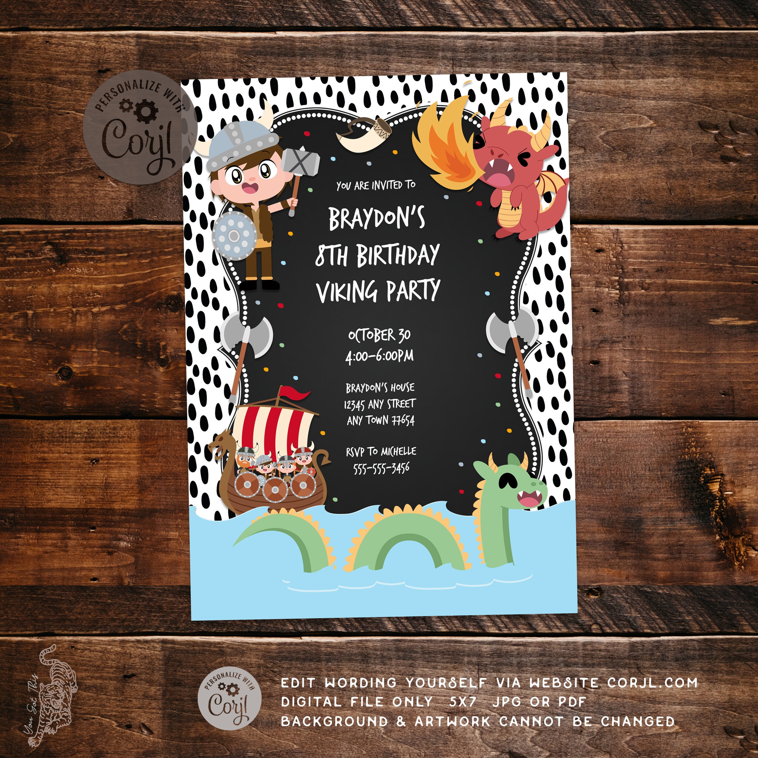 Viking Invitation Wording