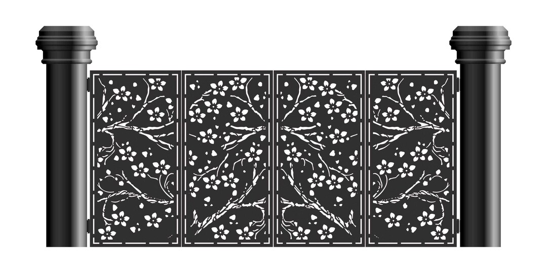 CNC Gate Design DXF File Laser Cut Gate Pattern Digital Download Home ...