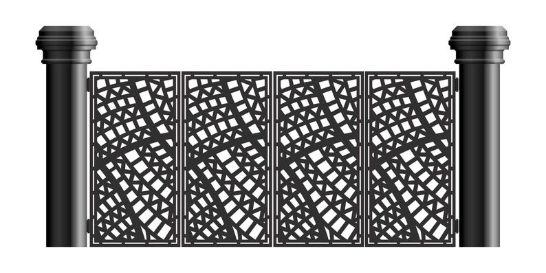CNC Gate Design DXF File Laser Cut Gate Pattern Digital Download Home ...