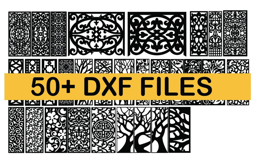 CNC DXF File Combo, Laser Cutting Files, Designs, DXF Download, Vector ...