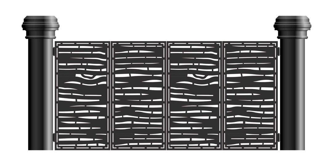 CNC Gate Design DXF File Laser Cut Gate Pattern Digital Download Home ...