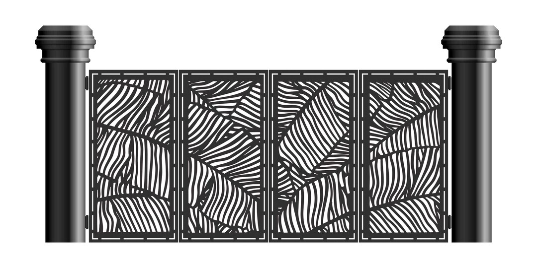 CNC Gate Design DXF File Laser Cut Gate Pattern Digital Download Home ...