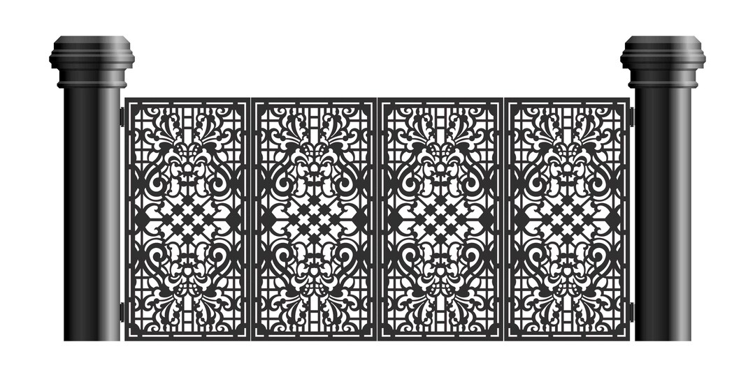 CNC Gate Design DXF File Laser Cut Gate Pattern Digital Download Home ...