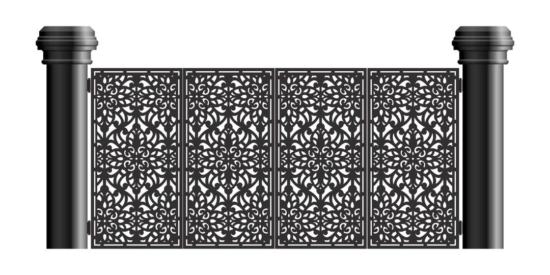 CNC Gate Design DXF File Laser Cut Gate Pattern Digital Download Home ...