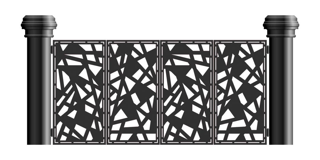 CNC Gate Design DXF File Laser Cut Gate Pattern Digital Download Home ...