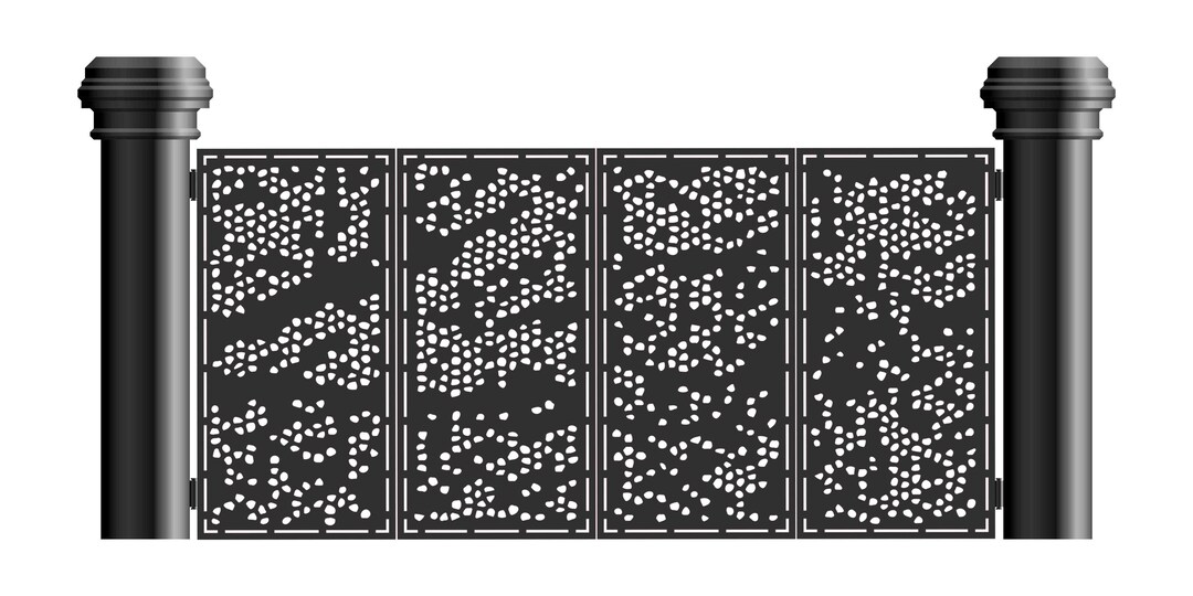 CNC Gate Design DXF File Laser Cut Gate Pattern Digital Download Home ...