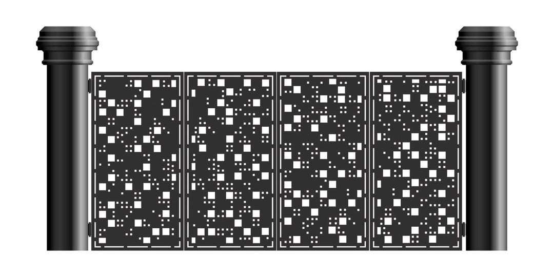 CNC Gate Design DXF File Laser Cut Gate Pattern Digital Download Home ...