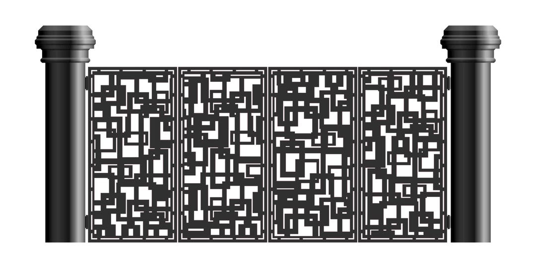 CNC Gate Design DXF File Laser Cut Gate Pattern Digital Download Home ...