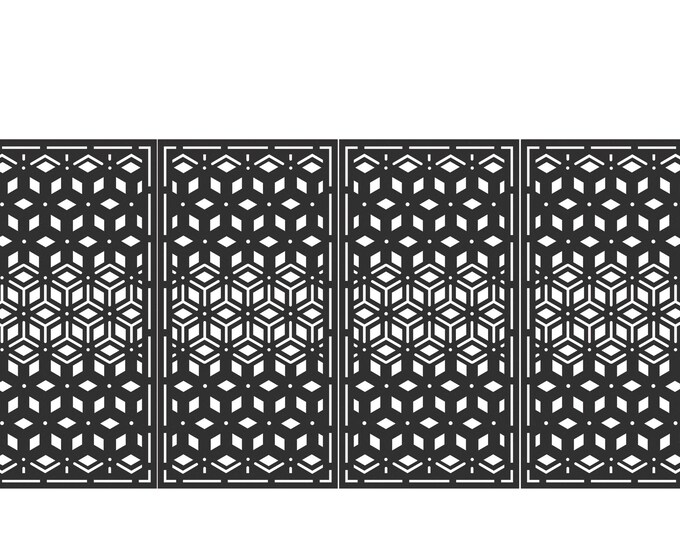 CNC Gate Design DXF File | Laser Cut Gate Pattern | Digital Download ...