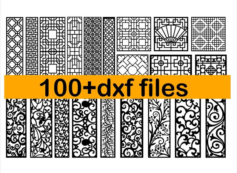 CNC DXF File Combo, Laser Cutting Files, Designs, DXF Download, Vector ...