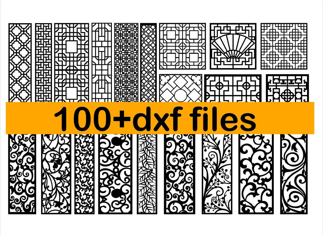 CNC DXF File Combo, Laser Cutting Files, Designs, DXF Download, Vector ...