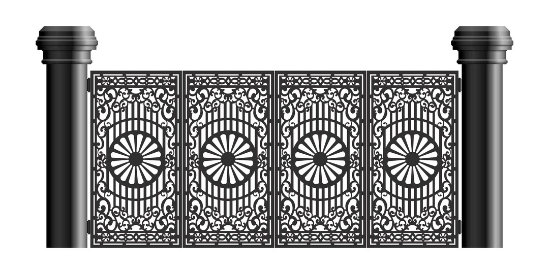 CNC Gate Design DXF File Laser Cut Gate Pattern Digital Download Home ...
