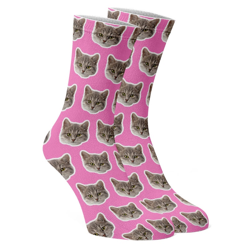 Cat Face Socks - Etsy UK