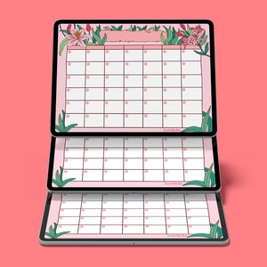 Lily Digital Calendar | Digital Calendar | Goodnotes Calendar ...