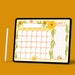 Digital Monthly Calendar/ Sunflower / iPad Calendar / Goodnotes ...
