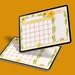 Digital Monthly Calendar/ Sunflower / iPad Calendar / Goodnotes ...