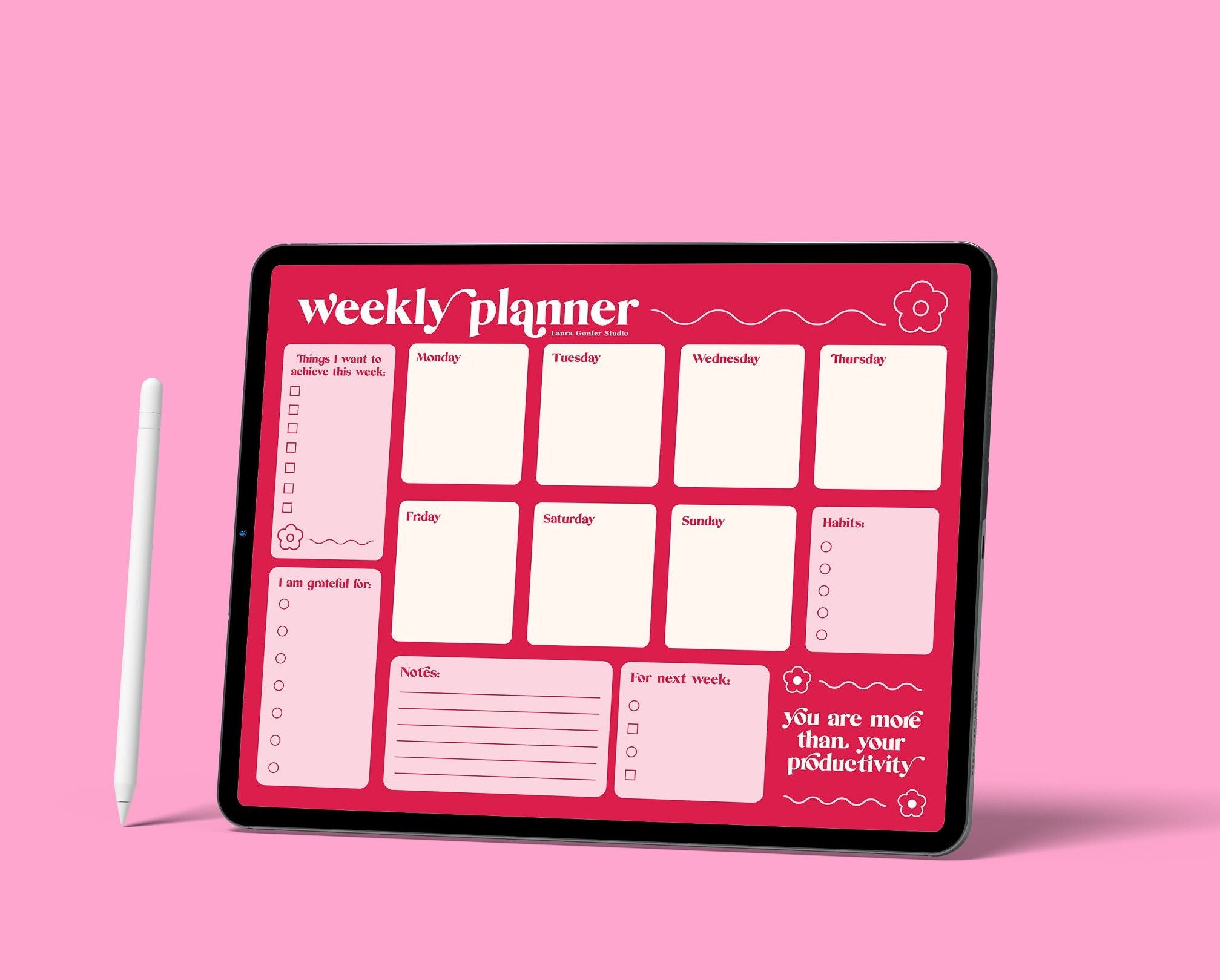 Digital Weekly Planner / Goodnotes Planner / iPad Planner / Printable ...