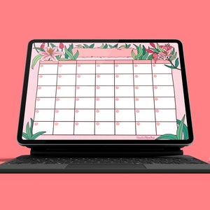 Lily Digital Calendar | Digital Calendar | Goodnotes Calendar ...