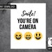 You're on Camera Printable Sign - INSTANT DOWNLOAD! - Smile! Smiling ...